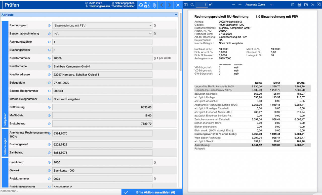 Fast Lane Invoice Bau | Document Processor